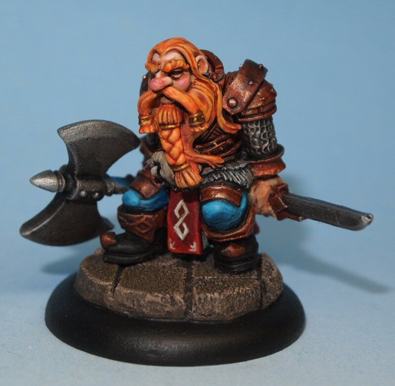 Grimm Banethrall-Dwarf Warrior - Diehard Miniatures