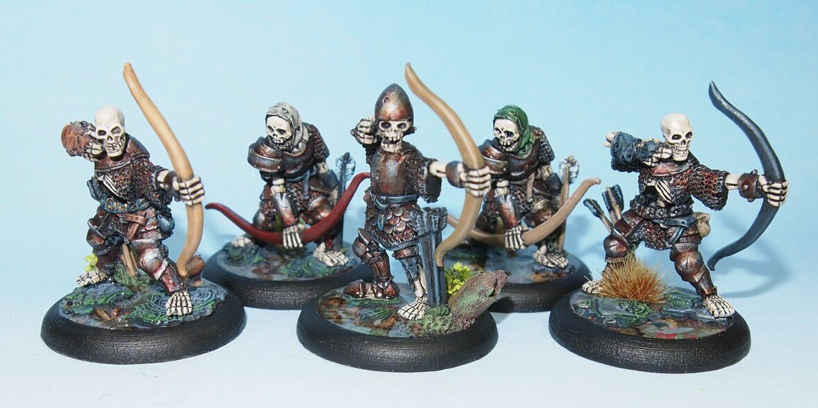 5 Skeleton Archers - Undead Army - Diehard Miniatures