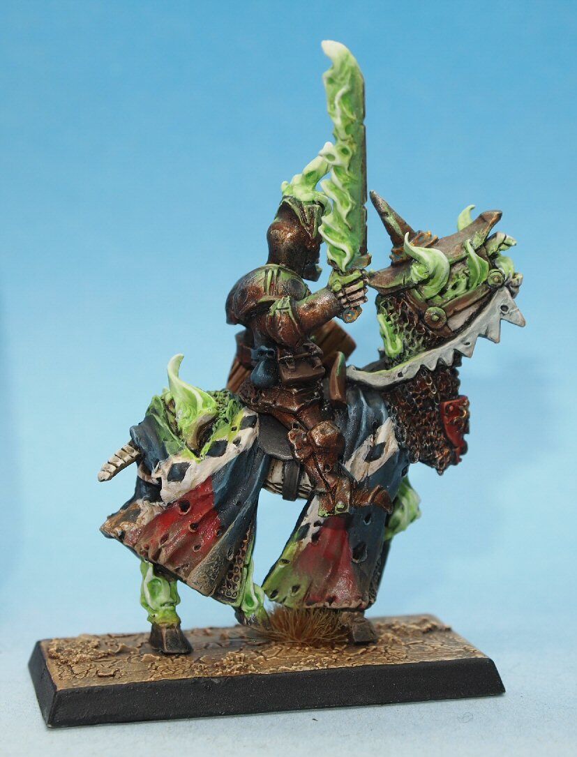 Sir Robert Burns-Mounted infernal Knight - Diehard Miniatures