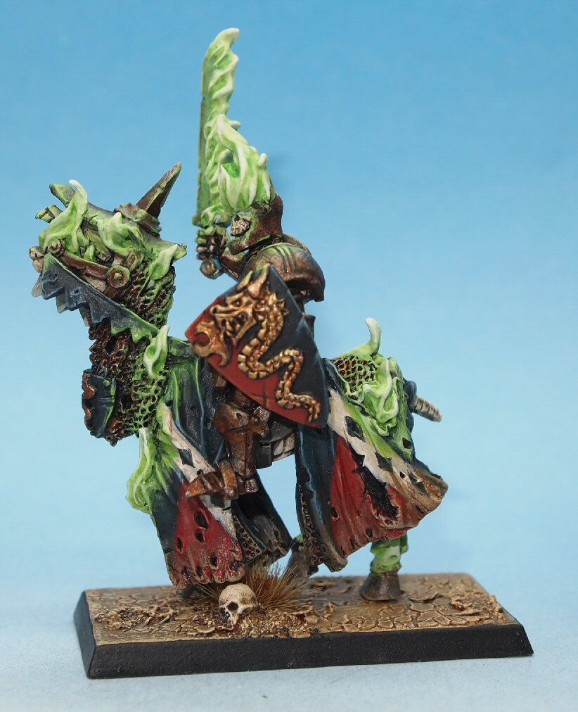 Sir Robert Burns-Mounted infernal Knight - Diehard Miniatures