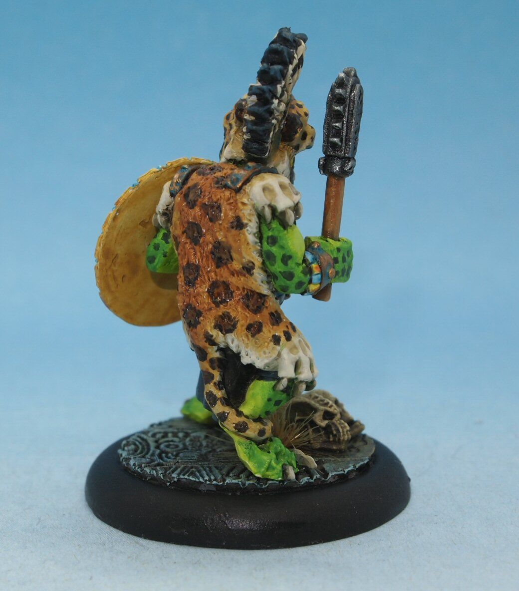 Ocelotl Eru-Kin Champion-Jaguar Warrior - Diehard Miniatures