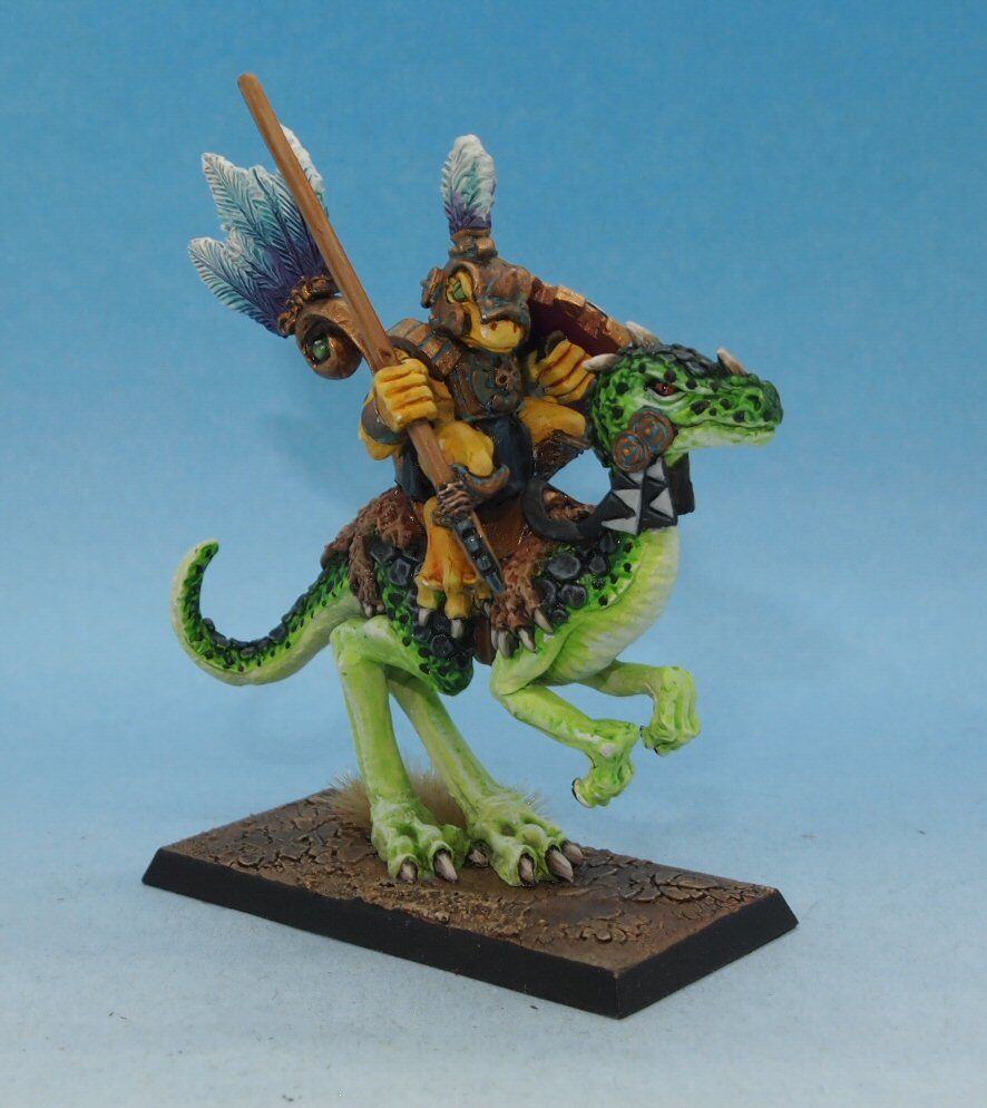Mounted Eru-Kin Lancer Unit - ( 5 Frogs on Lizards with Spears)