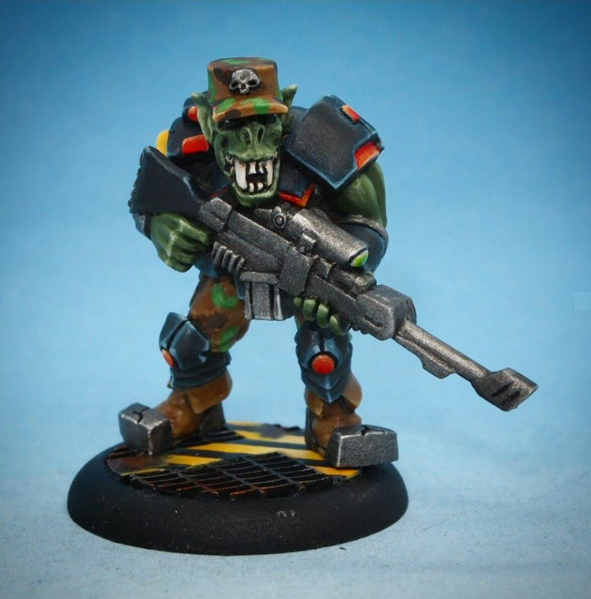 Sci-Fi-Orc Mercenary Team 1-Armed With A Mix Of Guns