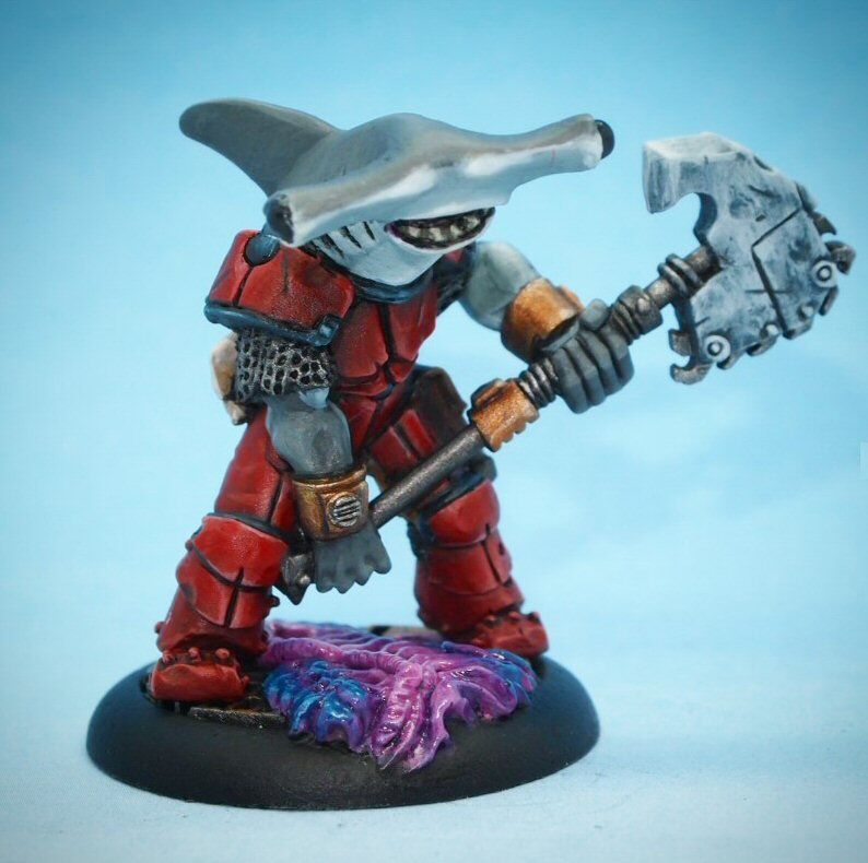 Hammerhead - Sci-fi Sharkman Miniature - Diehard Miniatures