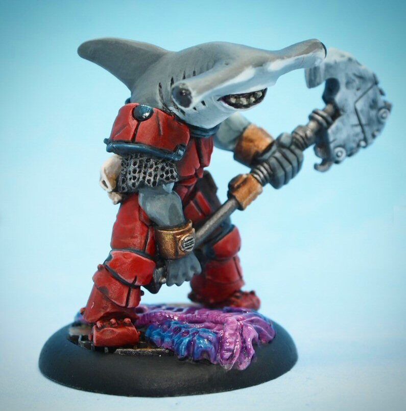 Hammerhead - Sci-fi Sharkman Miniature - Diehard Miniatures