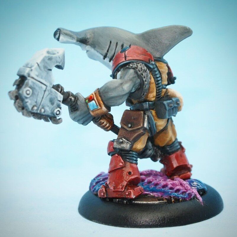 Hammerhead - Sci-fi Sharkman Miniature - Diehard Miniatures
